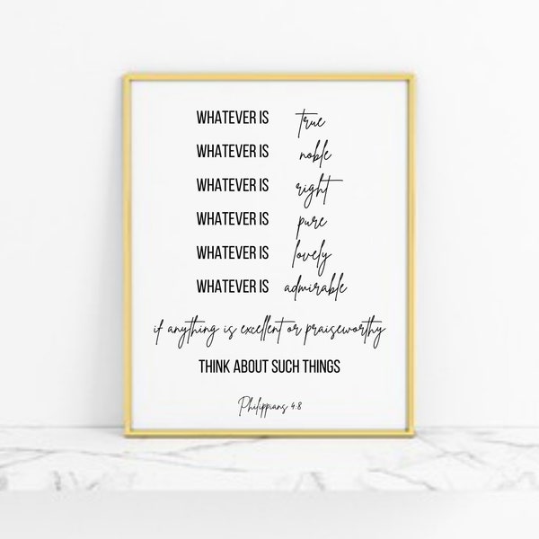Whatever is True - Etsy