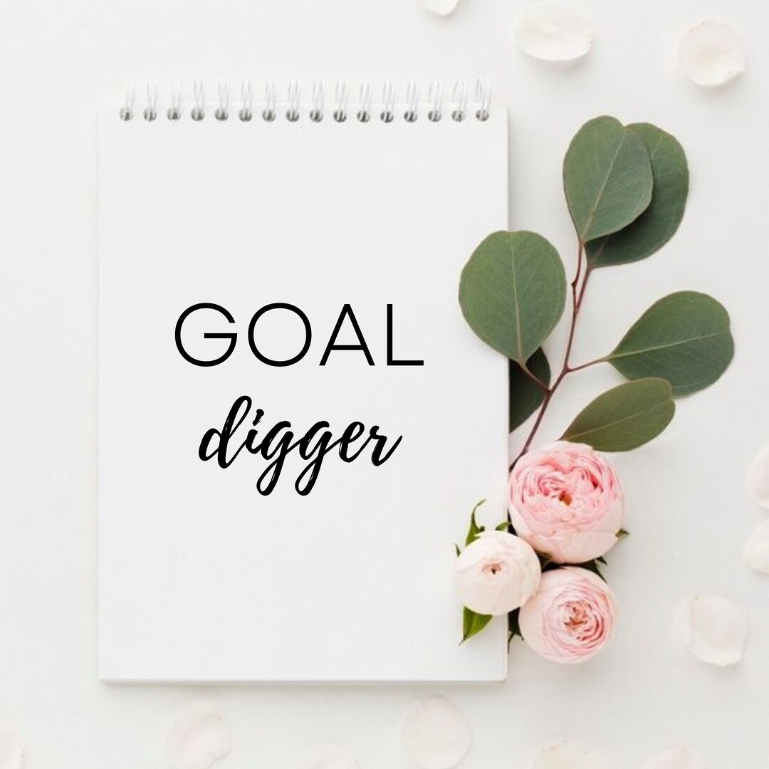 4 Wall Art Digital Downloads - "goal Digger" - Quote Instant Printable ...