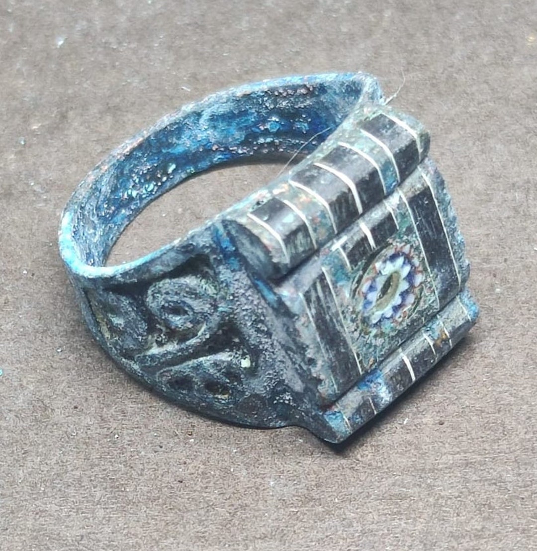 Extremely Ancient Brass Medieval Vintage Viking Ring Authentic Artifact ...