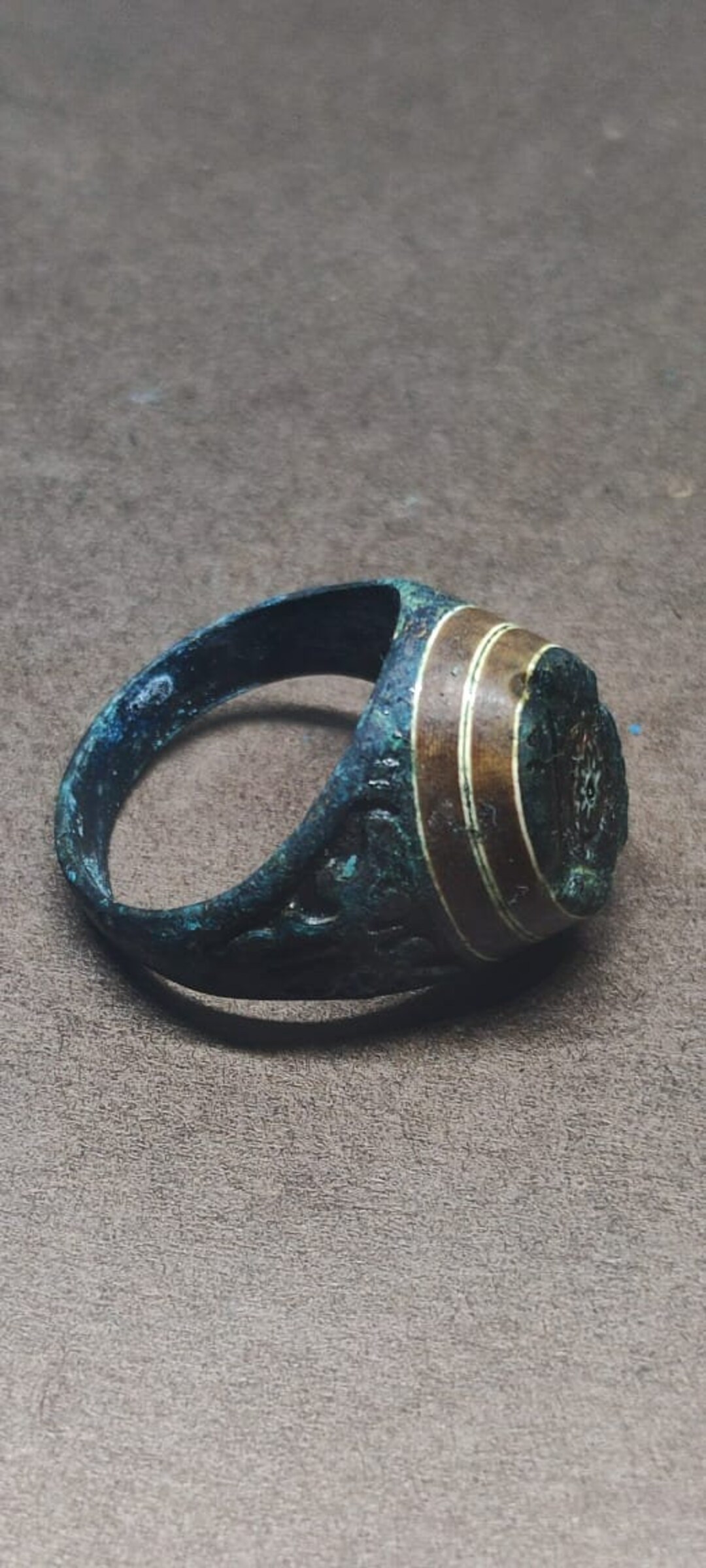 Ancient Viking Ring With Runes in the Middle. Medieval Jewelry. Ancient ...