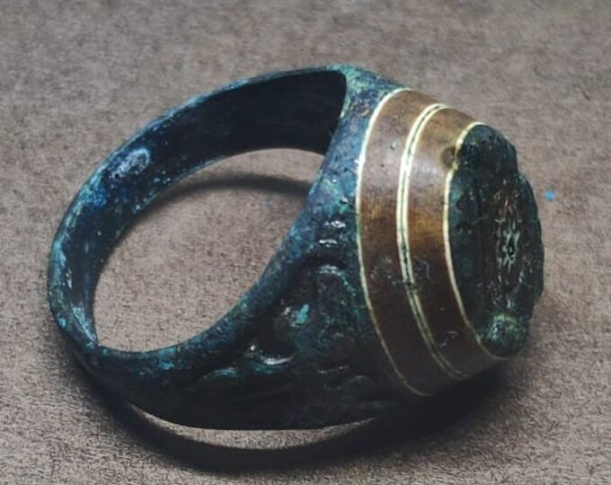 Ancient Viking Ring With Runes in the Middle. Medieval Jewelry. Ancient Ring. Medieval Artifact ...