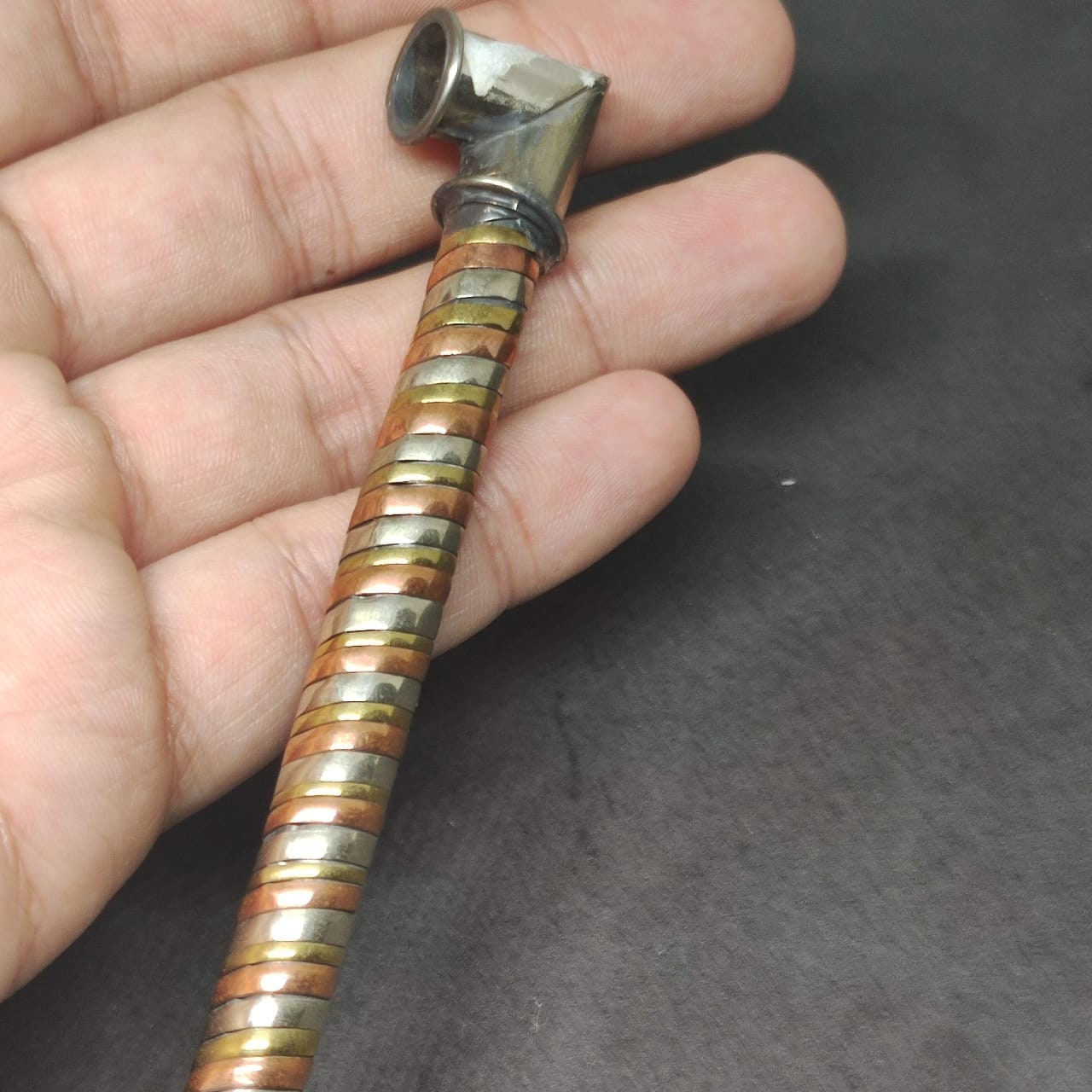 Rare Ancient Pipe MOROCCAN SEBSI Tobacco Bronze Color Casting Smoking ...