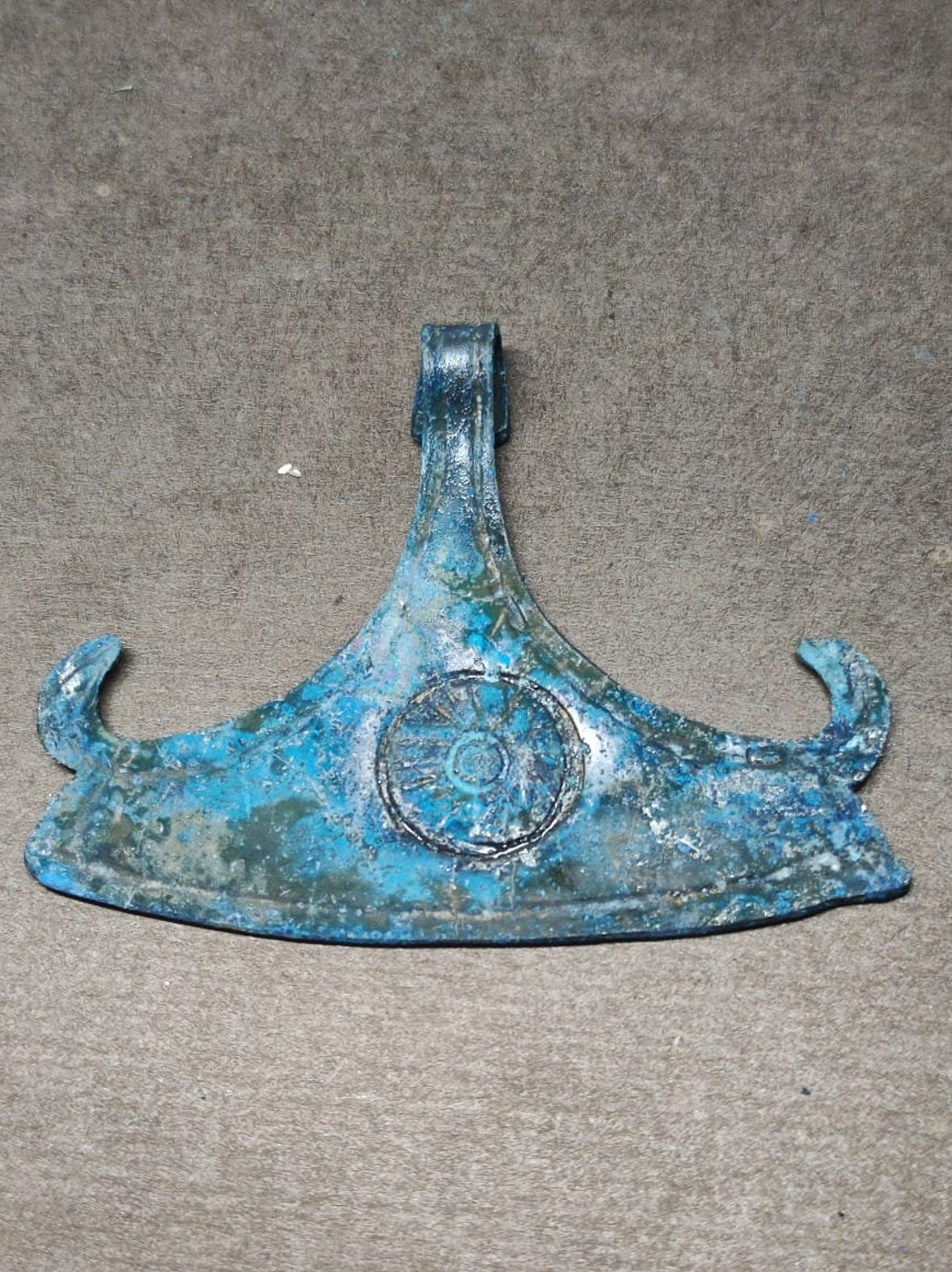 Ancient Medieval Bronze Viking Axe Amulet. Viking Warrior Pendant ...