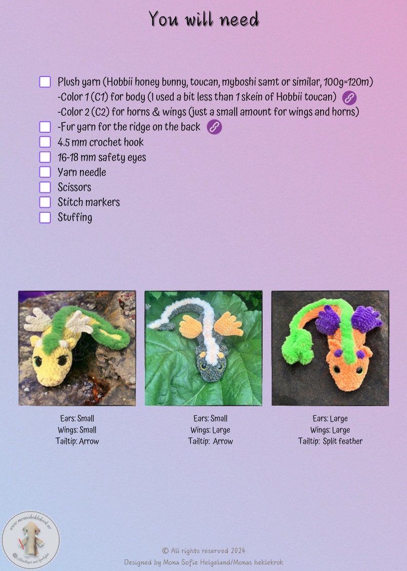 Dusk the Baby Dragon, NO-SEW - Etsy