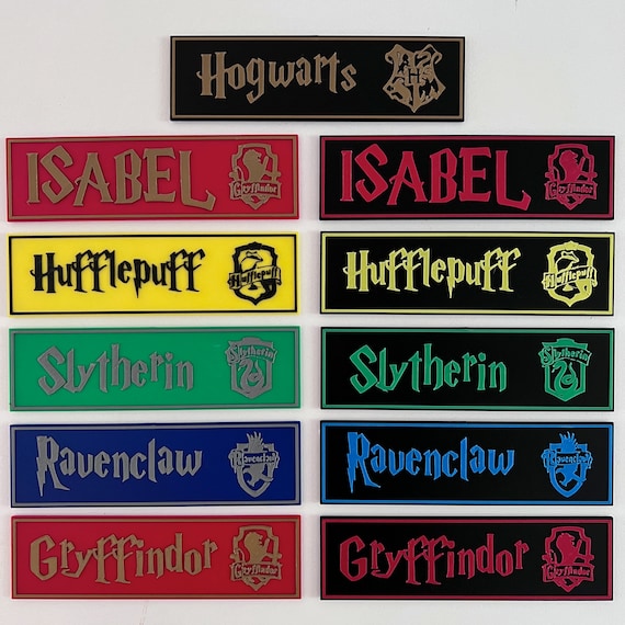 Hogwarts House Wall or Door Decor Sign Inspired by the Harry - Etsy ...