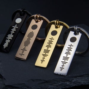 Spotify Music Engraved Keychain| Meaningful Special Keychain ...