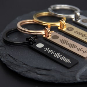 Spotify Music Engraved Keychain| Meaningful Special Keychain ...