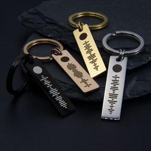 Spotify Music Engraved Keychain| Meaningful Special Keychain ...