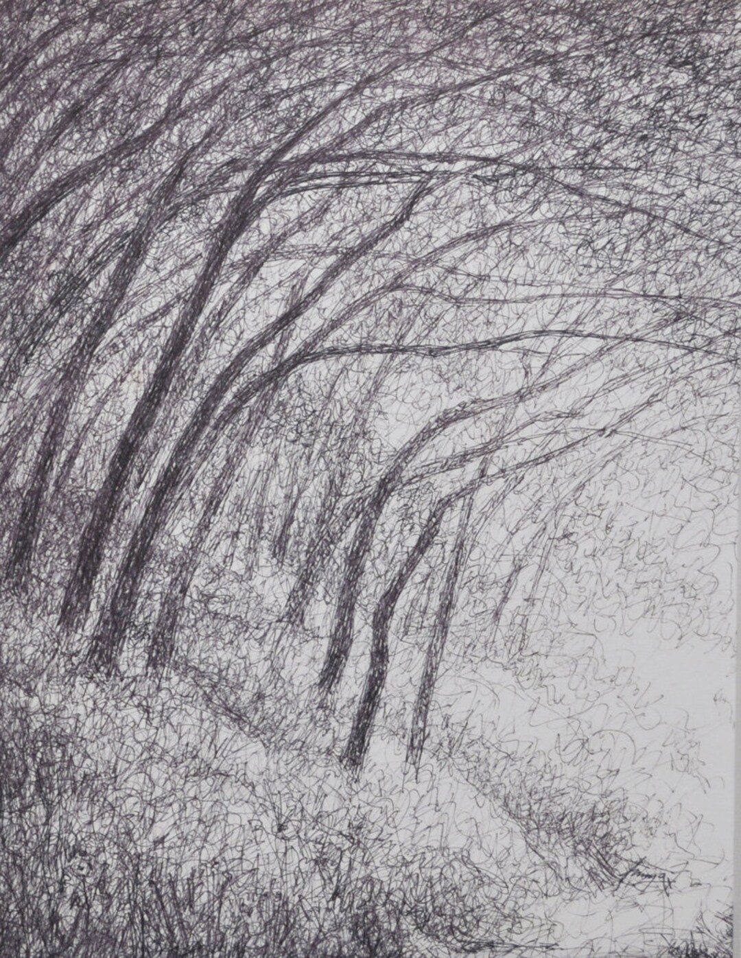 Pen and Ink Drawing Original Landscape - Etsy