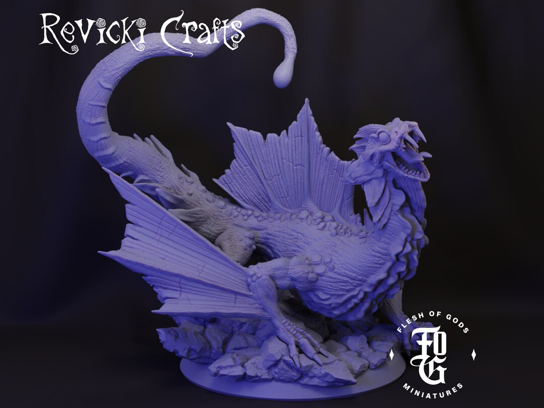 Deep Dragon Underdark Drake Poison Lizard Poisonous - Etsy