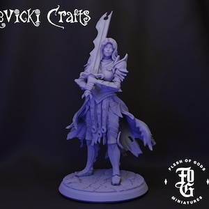 Female Abyssal Knight Fey Swordsman Two-handed Nature - Etsy