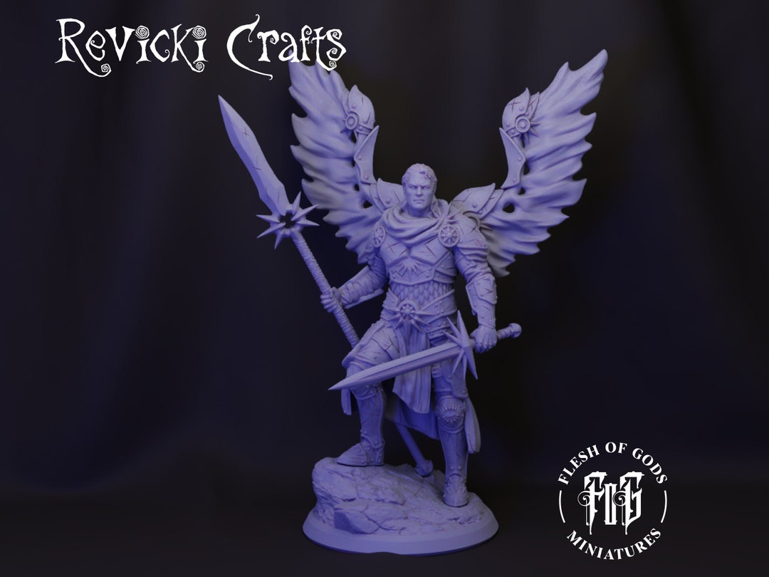 Aasimar Paladin Winged Fighter Holy Cleric Armored Angel Knight Flesh ...