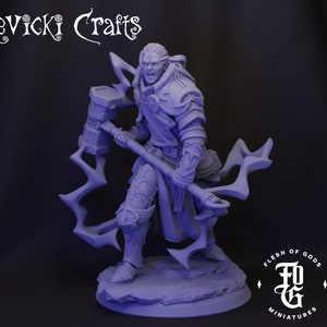 Male Human Tempest Cleric Two-handed Hammer Fighter Armored Paladin ...