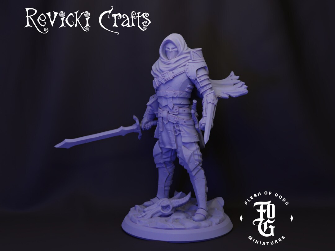 Male Twilight Sentinel Masked Swordsman Blade Assassin Fighter Armored ...