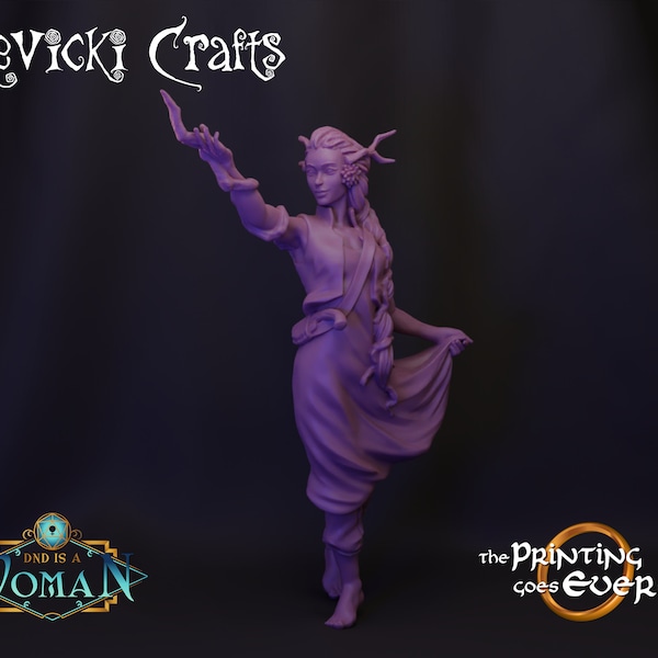 Water Genasi Miniature - Etsy