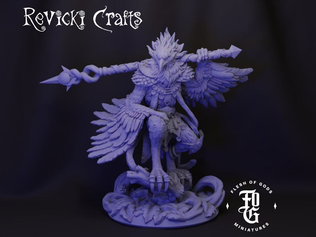 Birdfolk Knight Aarakocra Fighter Raven Paladin Armored Warrior Cleric ...