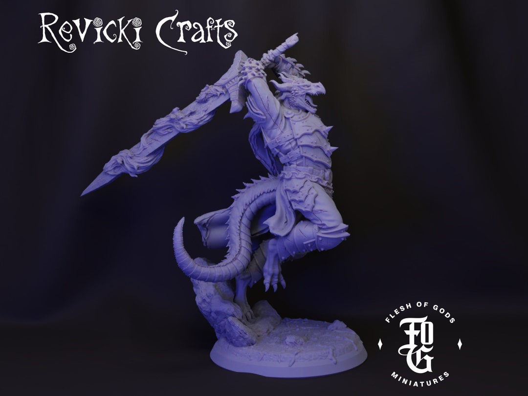 Dragonborn Knight With Two-handed Sword Half Dragon Paladin Draconic ...