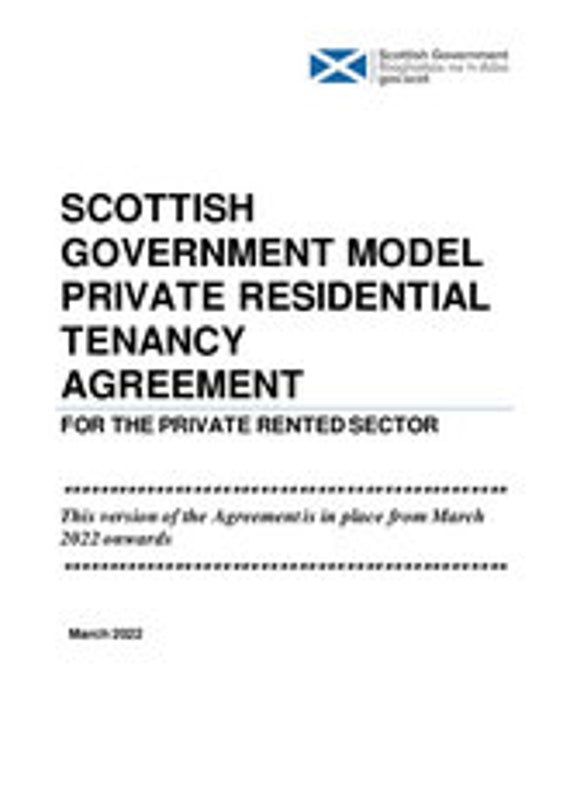 Scottish Model Tenancy Agreement 2022 With Private - Etsy