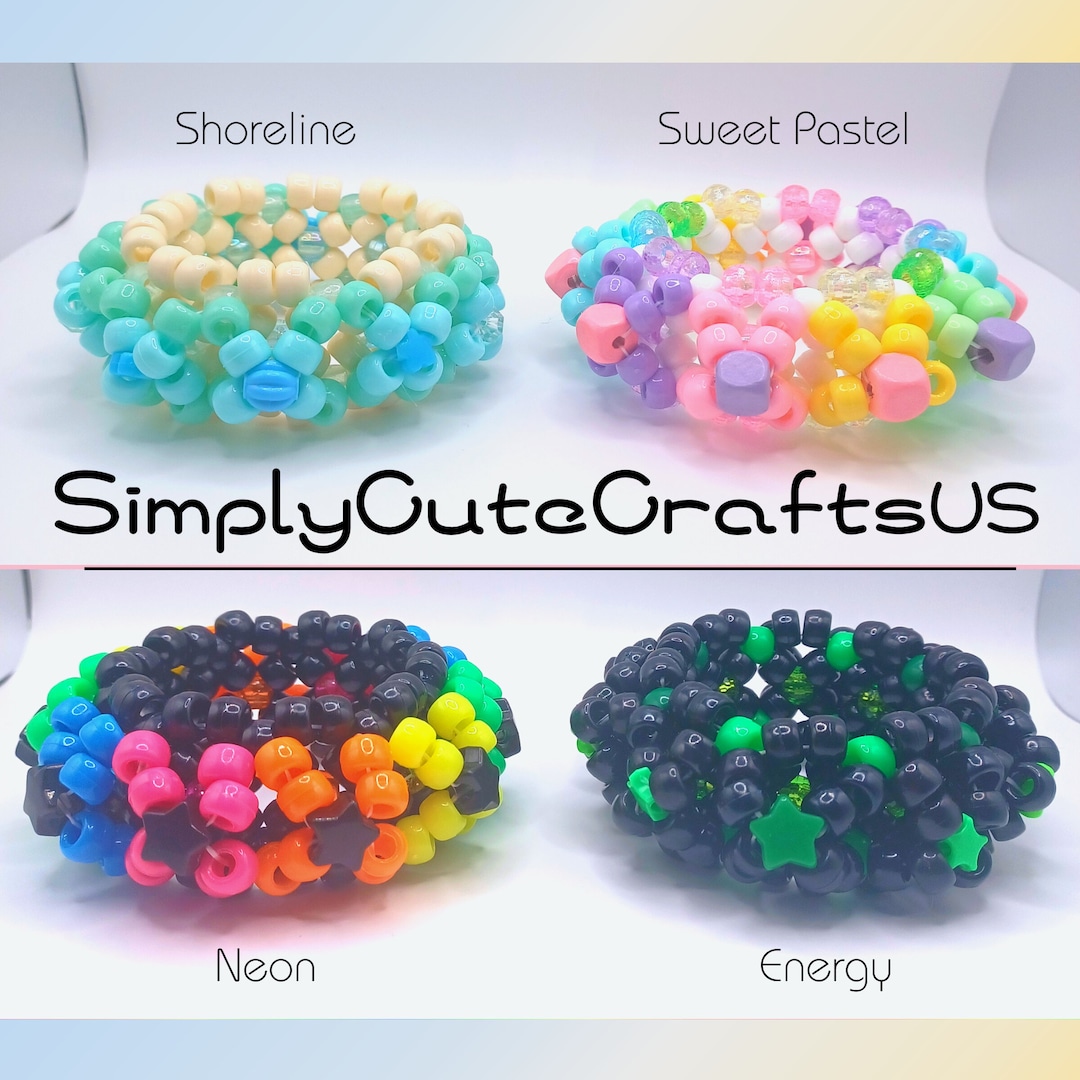 Kandi Cuff 3D UFO Cuff Colorful Themes - Etsy