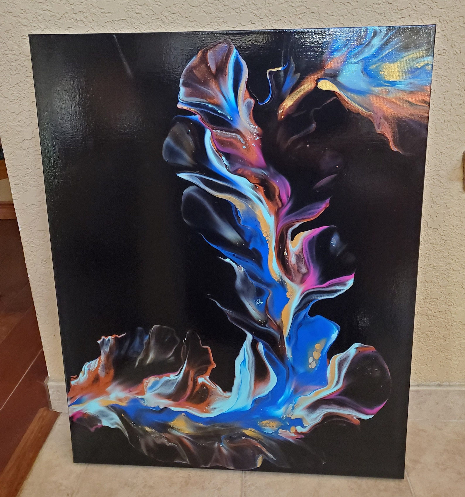 Dutch Pour Painting Black
