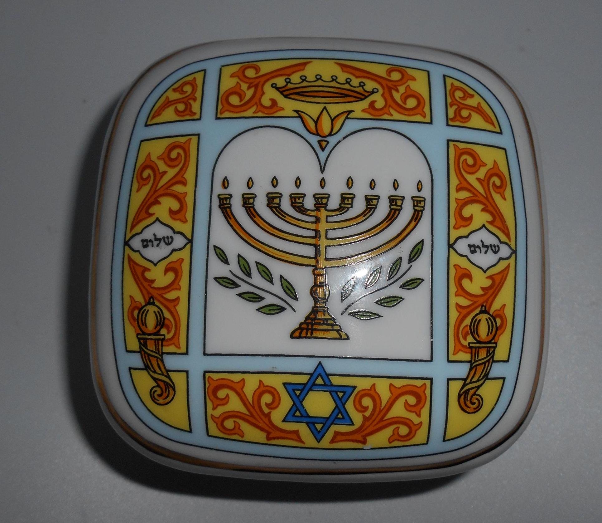 Menorah Box Small Vintage 1988 San Francisco Music Box Co Judaica ...