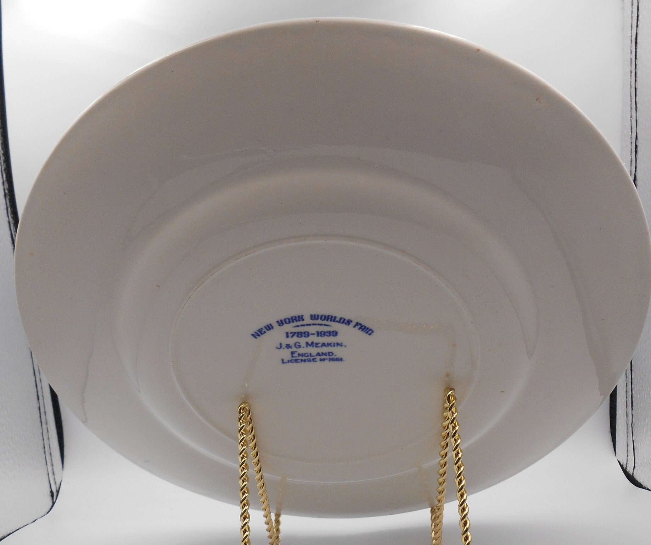 J & G Meakin New York Worlds Fair Commemorative Pottery Collector Plate ...