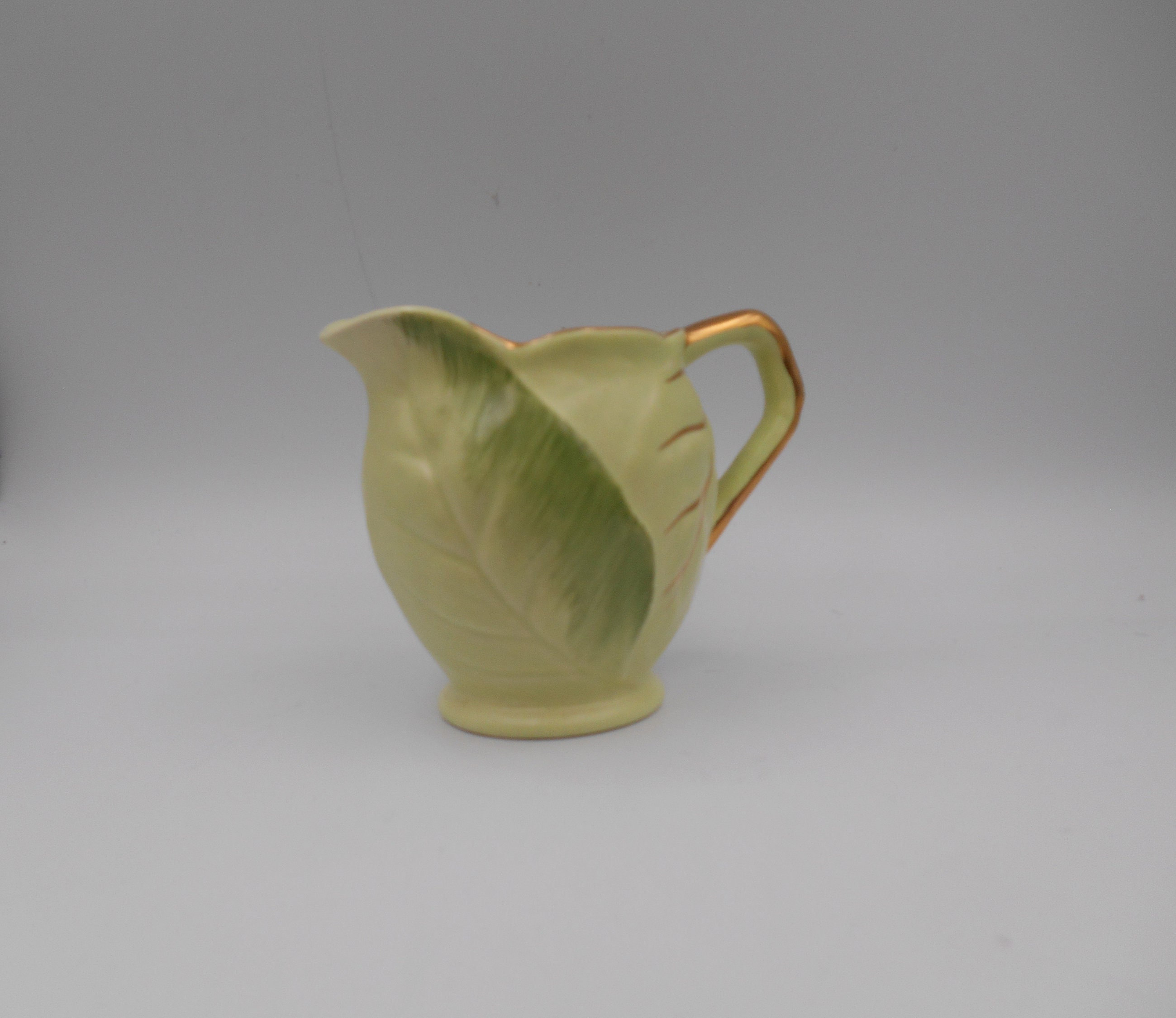 Vintage 1940's Royal Winton Grimwades Creamer Embossed Leafy Cabbage ...