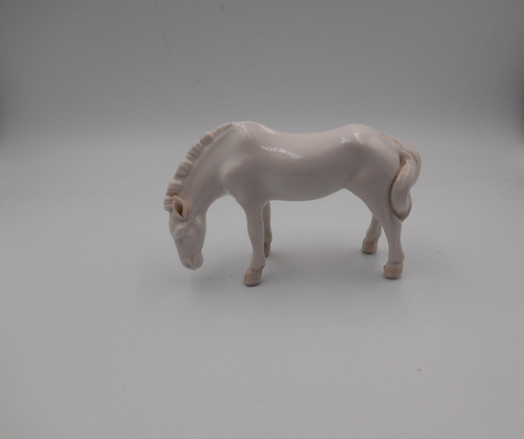 VINTAGE White Porcelain Miniature Delicate Horse Collectible Figure - Etsy