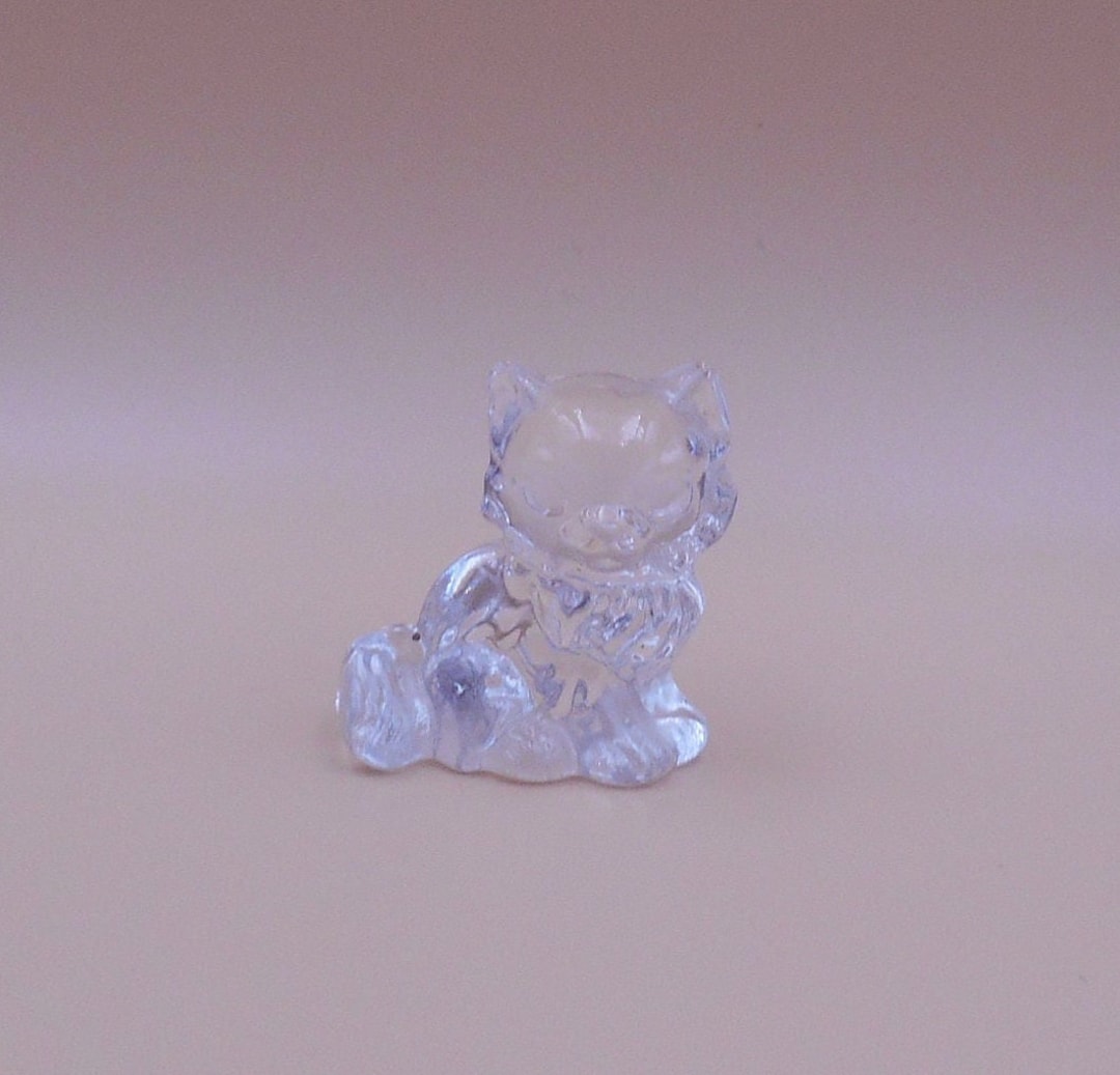 VINTAGE Miniature GOEBEL GLASS Cat Figurine Signed Collectible - Etsy