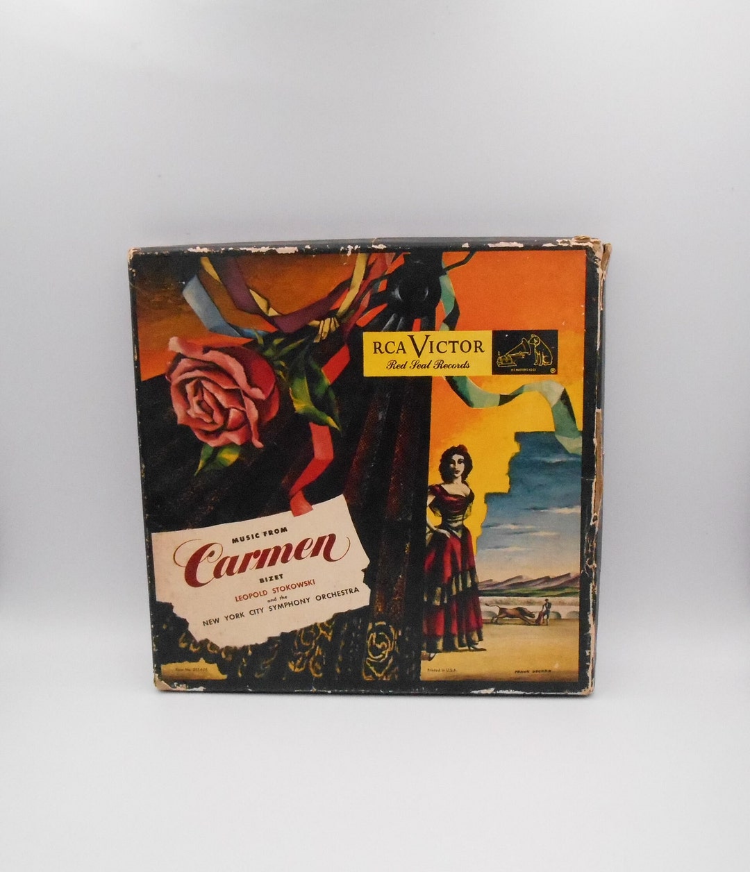 Vintage RCA Victor Red Peal Records Music From CARMEN Bizet Leopold ...