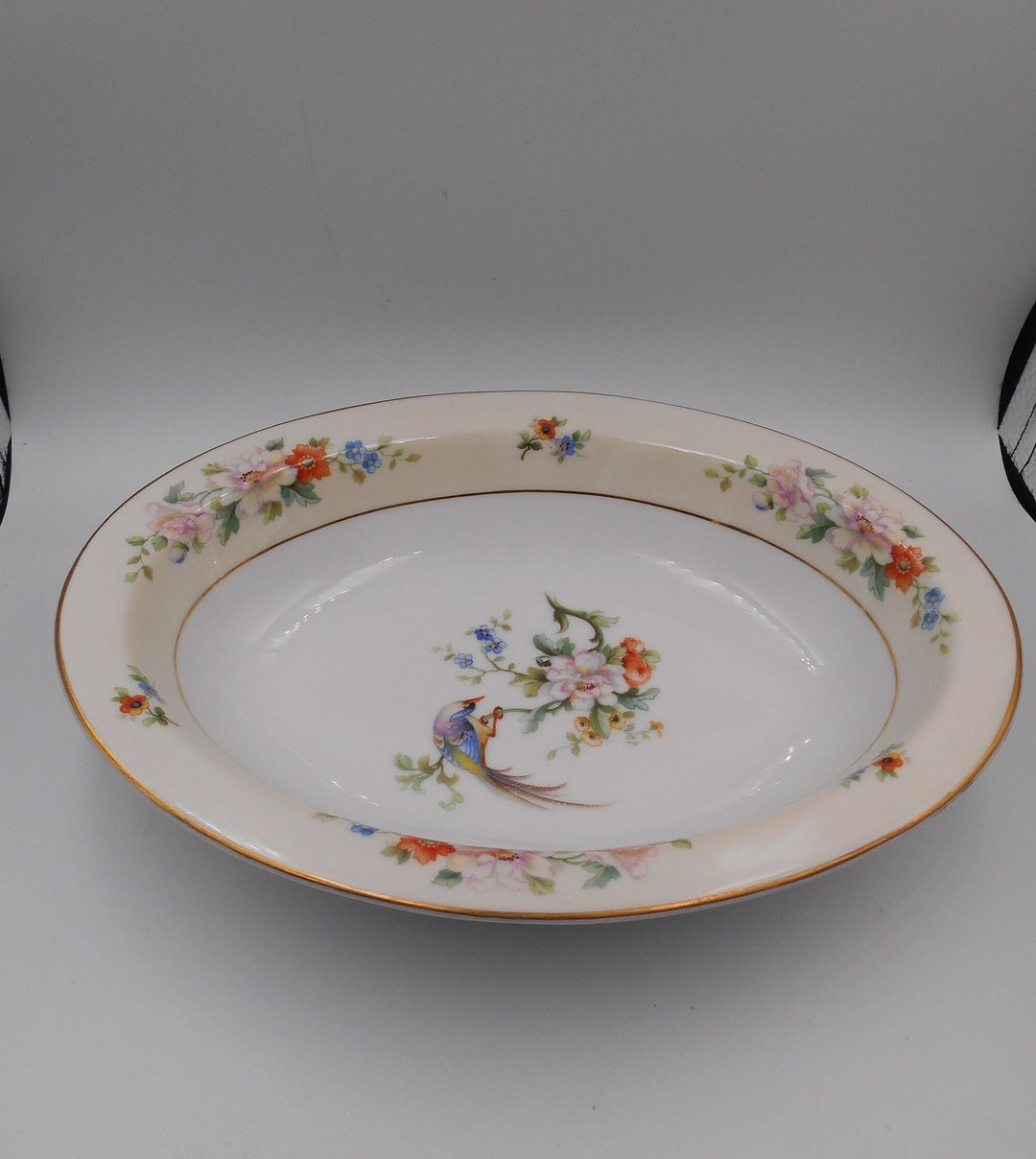 10" Oval Vegetable Bowl Songbird by HEINRICH - H&C Selb Vintage ...