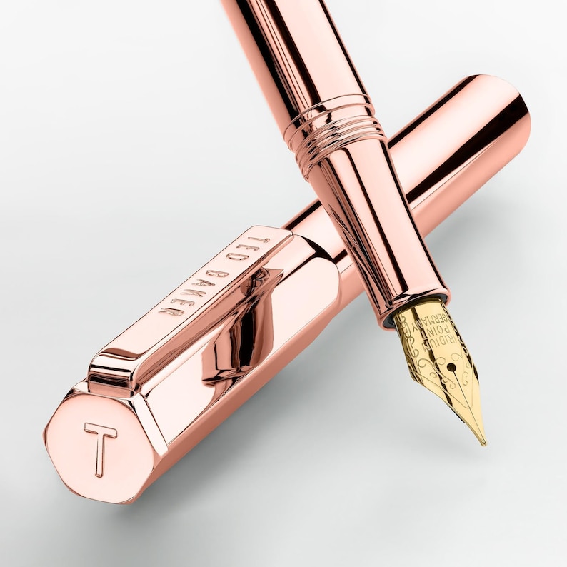 Ted Baker Pen, Premium Fountain Pen ROSE GOLD - Etsy