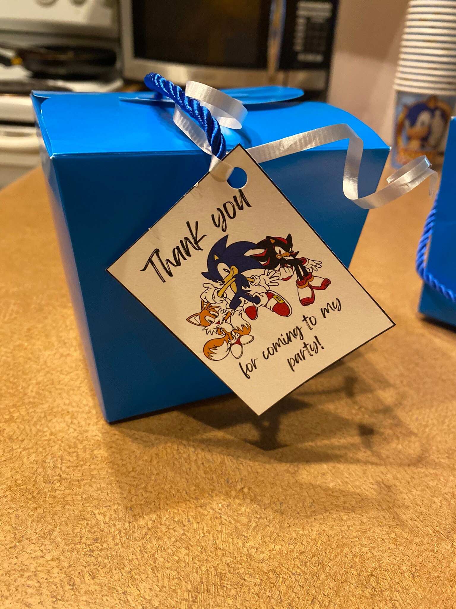 Sonic Party Favor Tags: Thank You for Coming! - Etsy