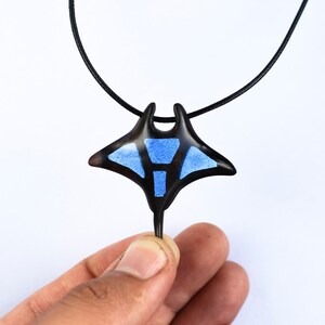 Special Wooden Resin Manta Ray Handmade Mantaray Handcarved Pendant ...