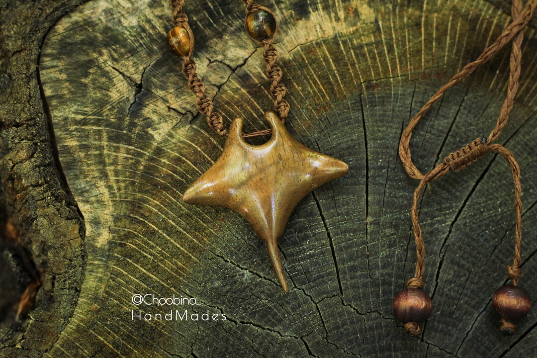 Manta Ray Gift Wooden Manta Ray Handmade Manta Pendant Ocean Inspired ...