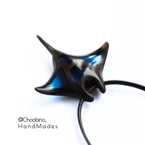 Special Wooden Resin Manta Ray Handmade Mantaray Handcarved Pendant ...