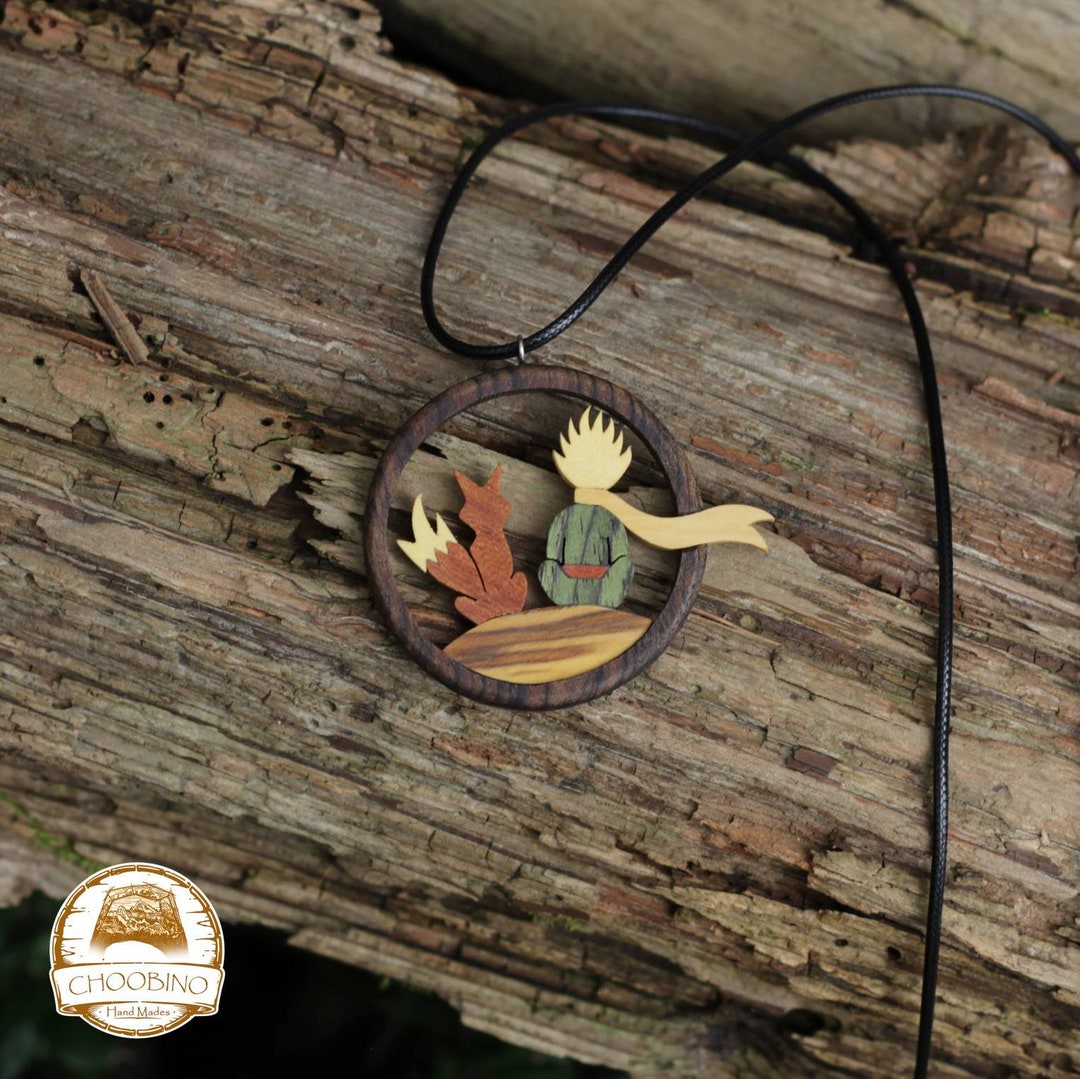 Little Prince Necklace Wooden Little Prince Handmade Little Prince ...