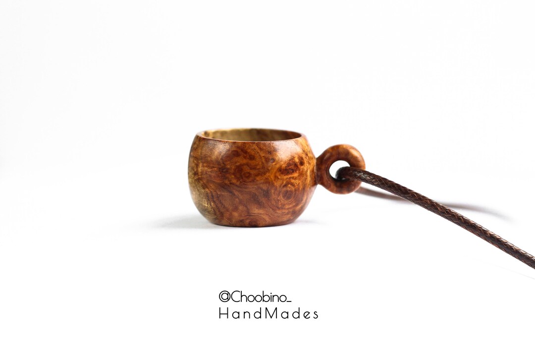 Wooden Cup Necklace Kuksa Pendant Kuksa Necklace Wood Kuksa Gift Kuksa ...