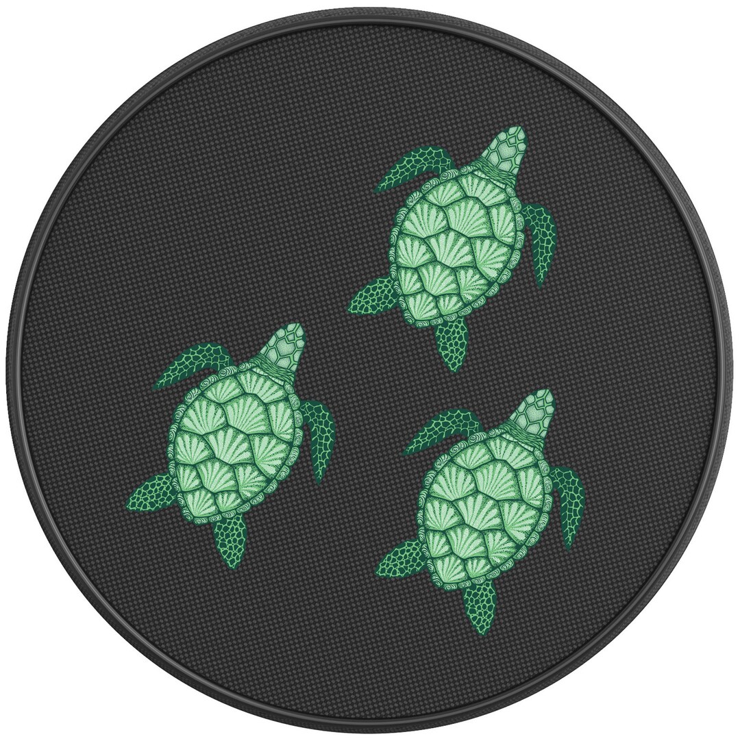 Family of Sea Shell Turtles Spare Tire Cover for Jeep Wrangler, Ford ...