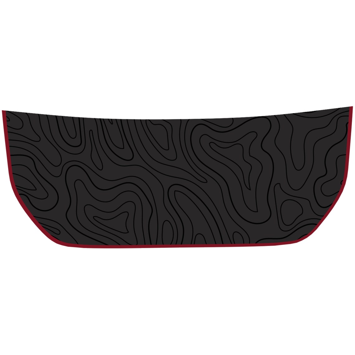 Topographic Map With Outline Hood Vinyl Decal. for Ford Bronco Hood ...