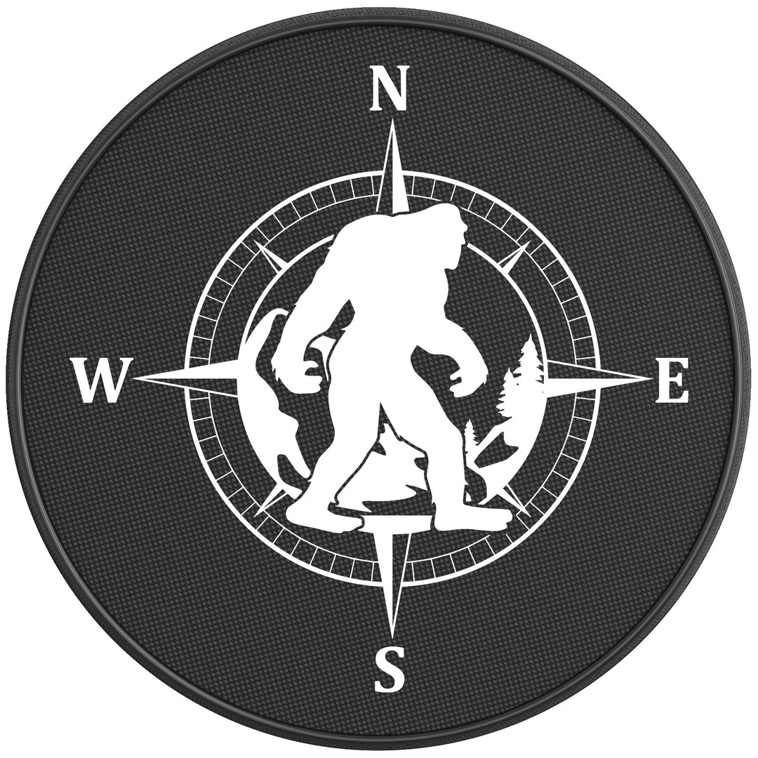 Sasquatch Compass Spare Tire Cover-fits Jeep Wrangler, Ford Bronco, Rv ...