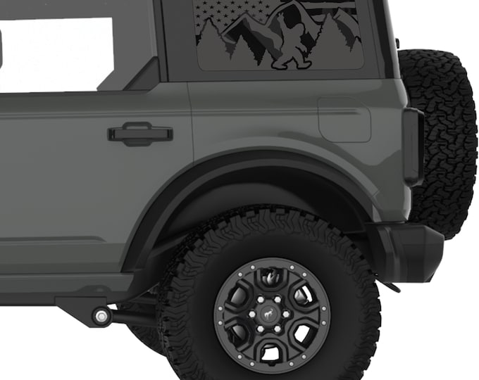 For Bronco Window Decal 2021+. Corn Field Sunset Rear Window Decal ...