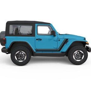 For Jeep Wrangler & Gladiator Vinyl Decals. Retro Body Stripes Side ...