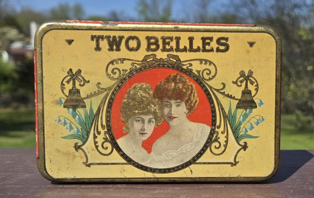 Antique "two Belles Perfectos" Cigar Tin, Nebraska USA - Etsy