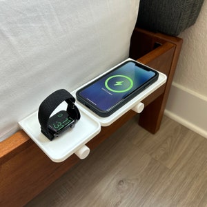 Bed Frame Shelf | Magsafe Charging | Modular Organizer | iPhone Apple ...