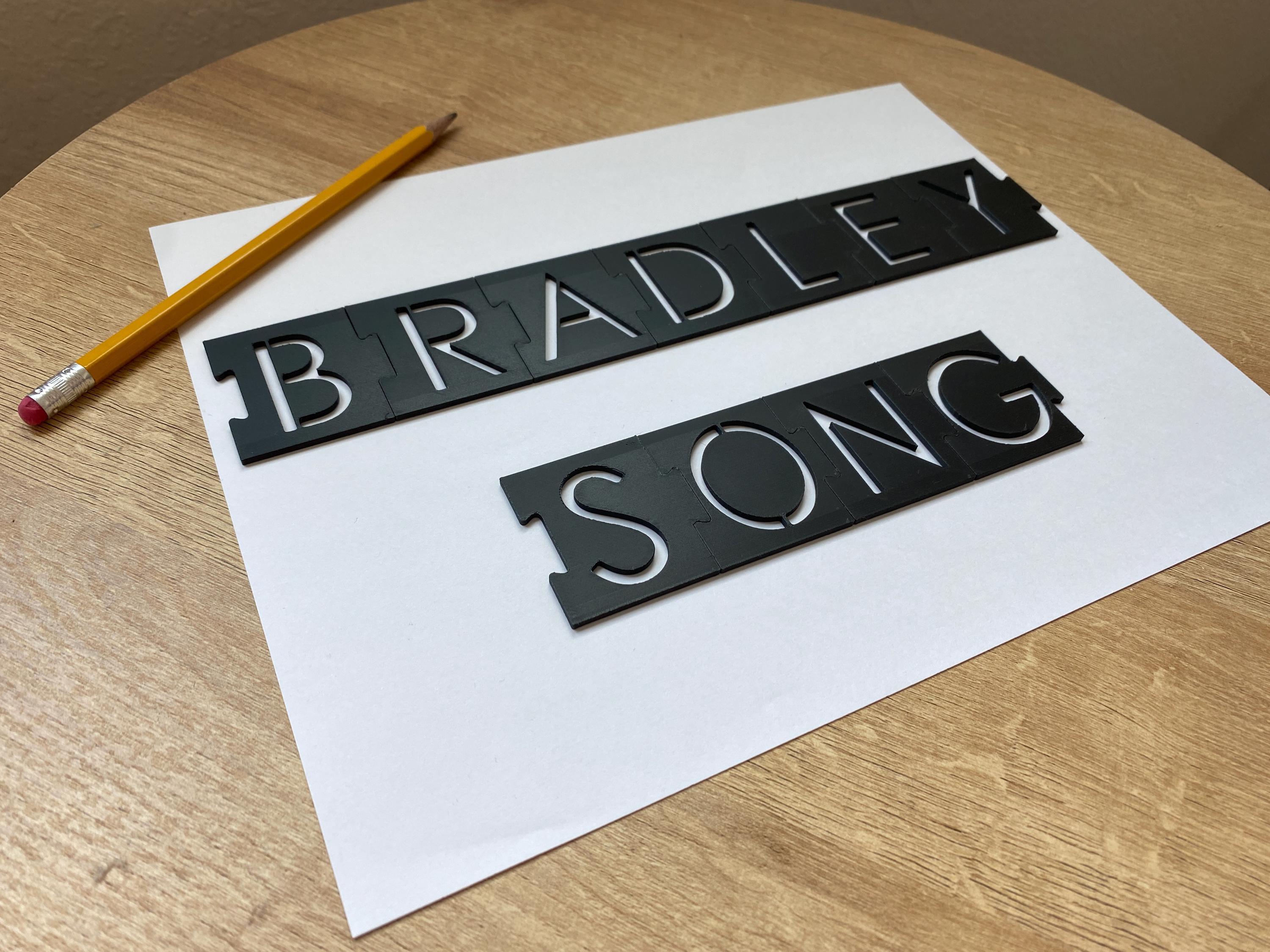 Modular Letter Stencils - Customizable Spelling, Reusable Stencils ...