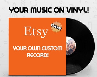 12 Vinyl Record Mixtape Two Sided, Black, Fully Custom Songs Your ...