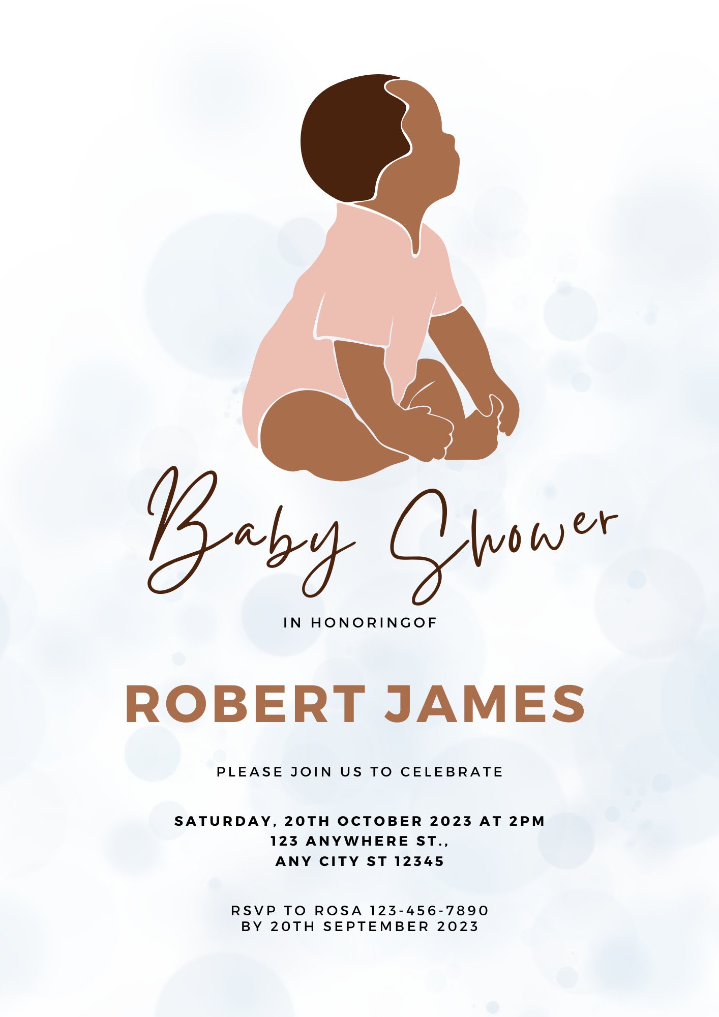 Editable Baby Shower, Baby Invitation, Instant Download, Editable on ...