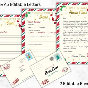Letter From Santa Bundle, Official Christmas Letter, Father Christmas ...