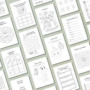 Wedding Activity Book for Kids, Wedding Printable Colouring, Games ...